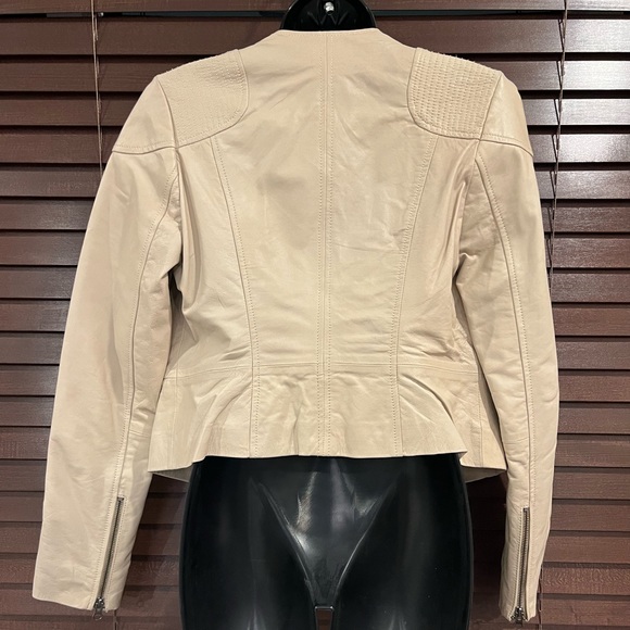 Halogen | Jackets & Coats | Nwt Collarless No Zipper Genuine Leather ...